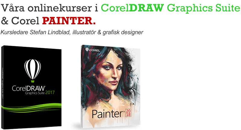 canvasonlinekurser banner Coreldraw Painter - Onlinekurser illustration design CorelDRAW